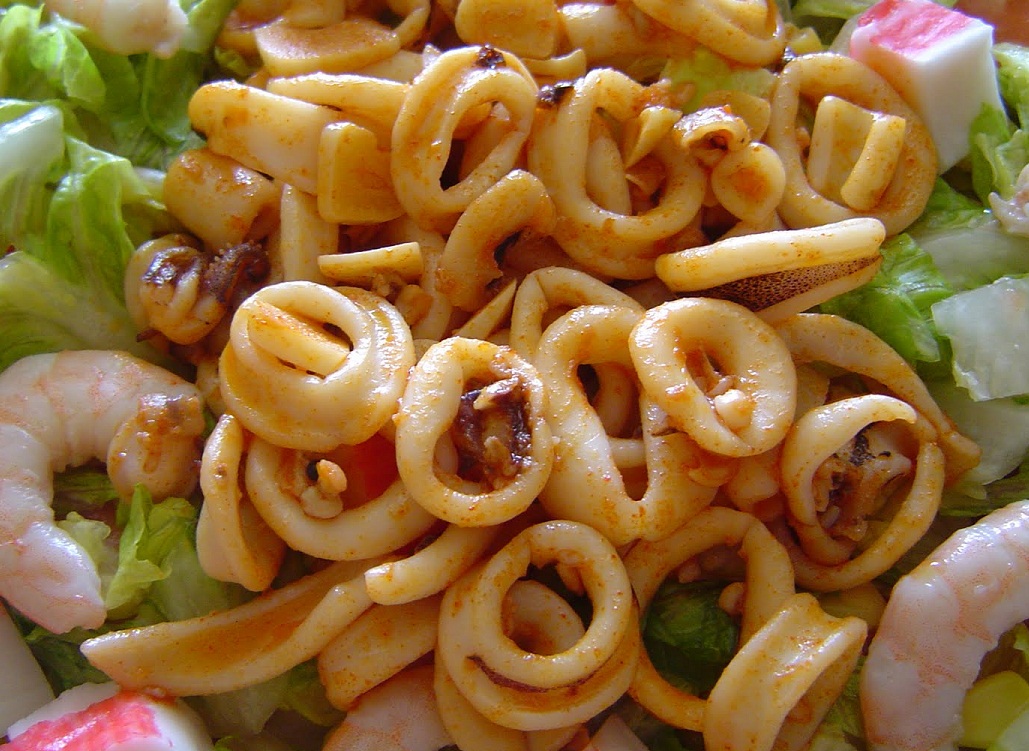 ENSALADA DE CALAMAR (4 PERSONAS) | Recetas de Cocinas